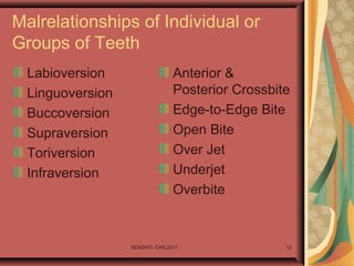 Intro three occlusion | PPT