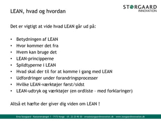 LEAN i praksis - intro til gratis LEAN-hæfter | PDF