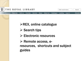 Introduction to REX | PPT