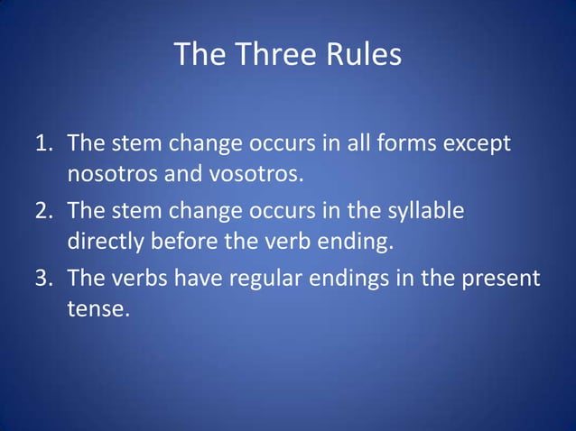 Intro to ar stem change verbs | PPTX