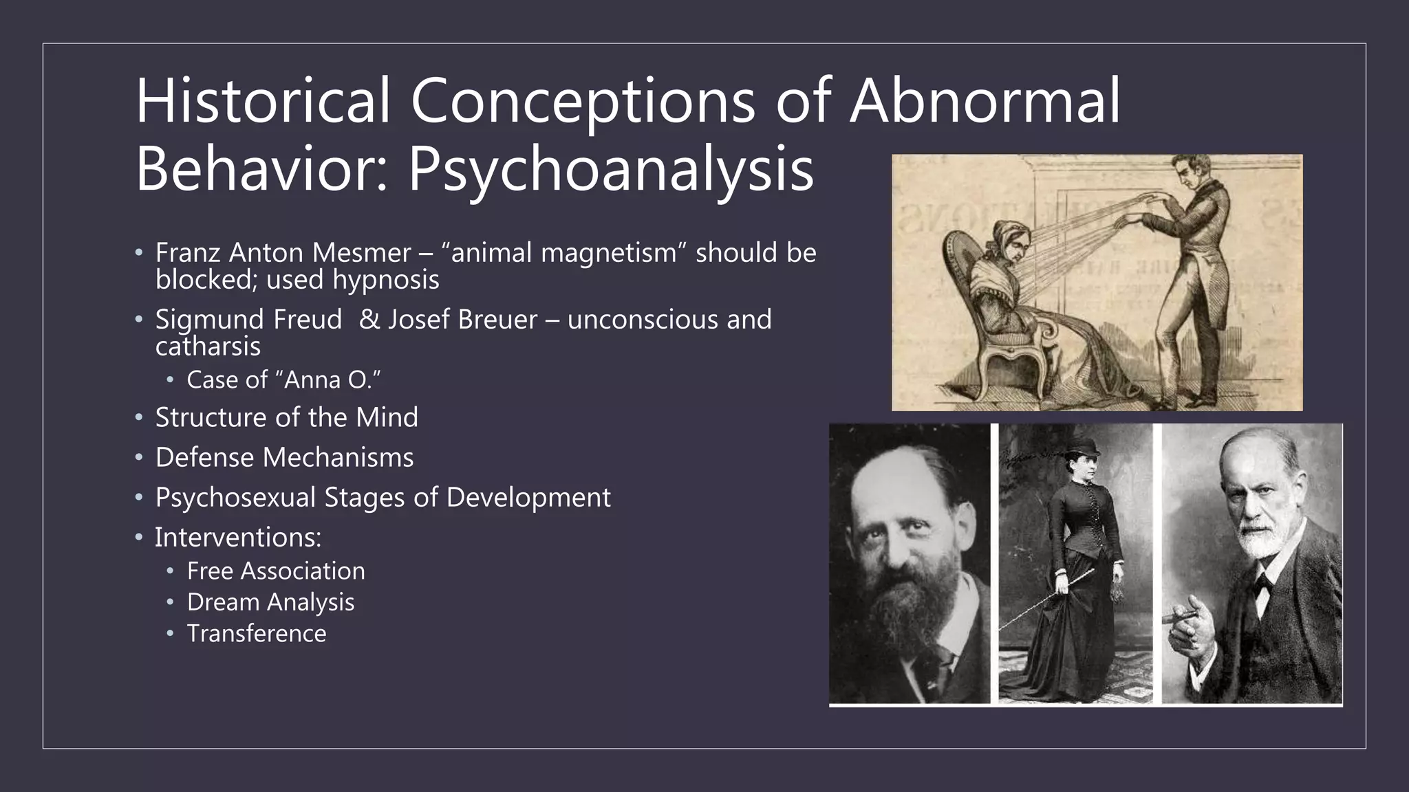 Abnormal Behavior in the Historical Context | PPTX
