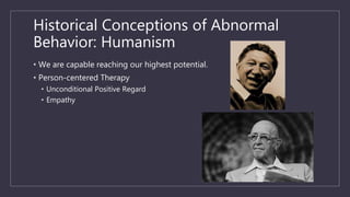 Abnormal Behavior in the Historical Context | PPTX