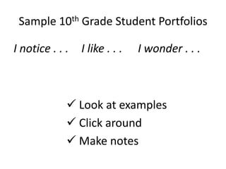 Introduction to Academic Portfolios | PPTX