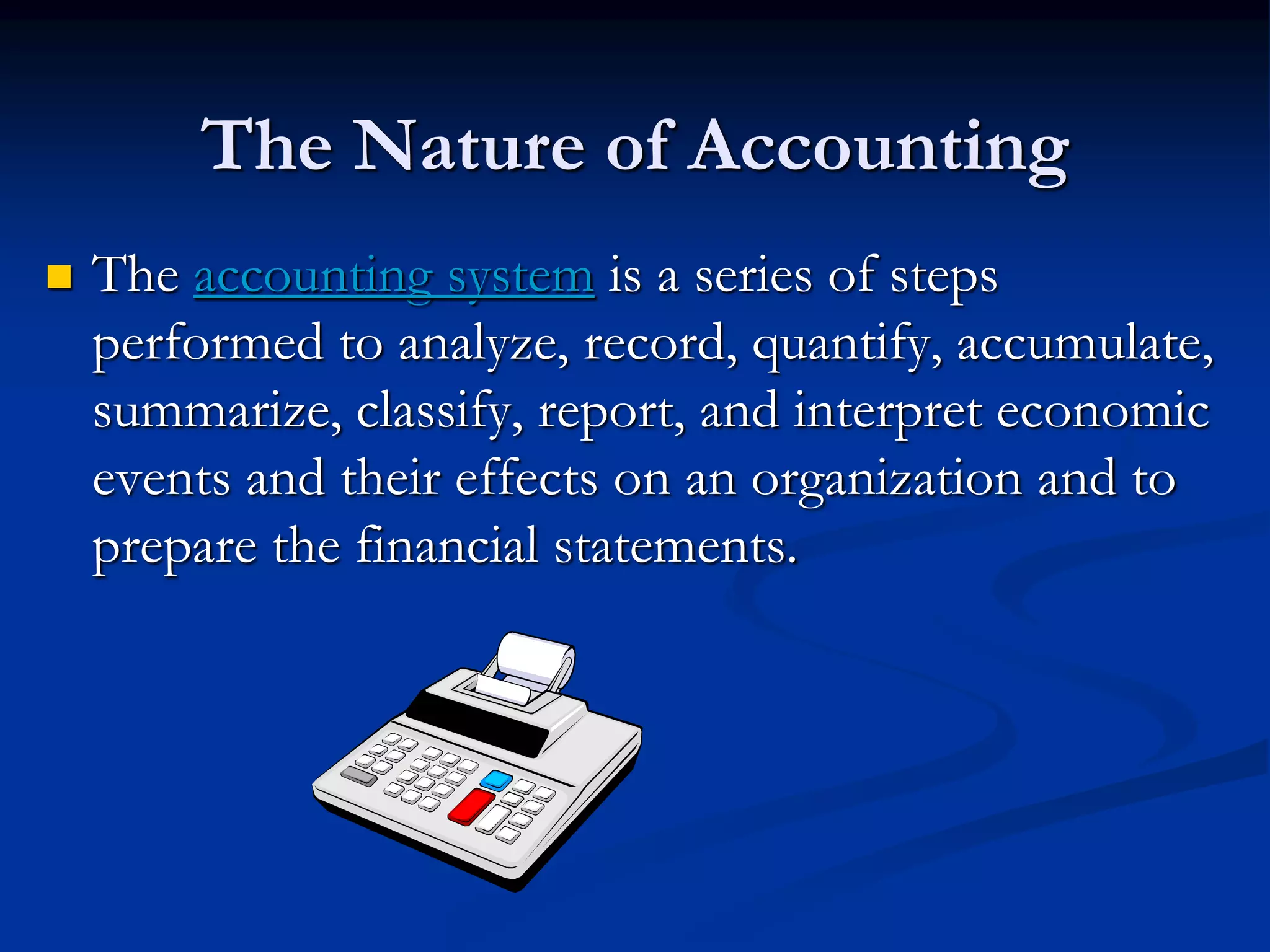 ACCOUNTING: THE LANGUAGE OF BUSINESS. | PPT