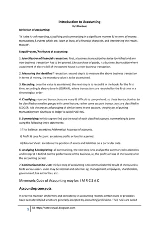 Introduction to accounting: beginners guide | PDF