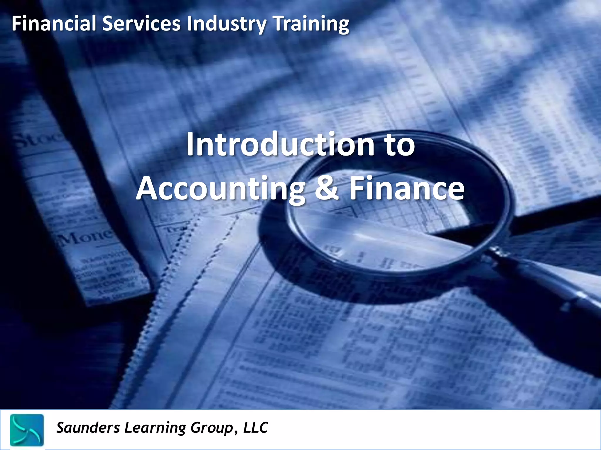 Intro to Accounting and Finance | PPTX