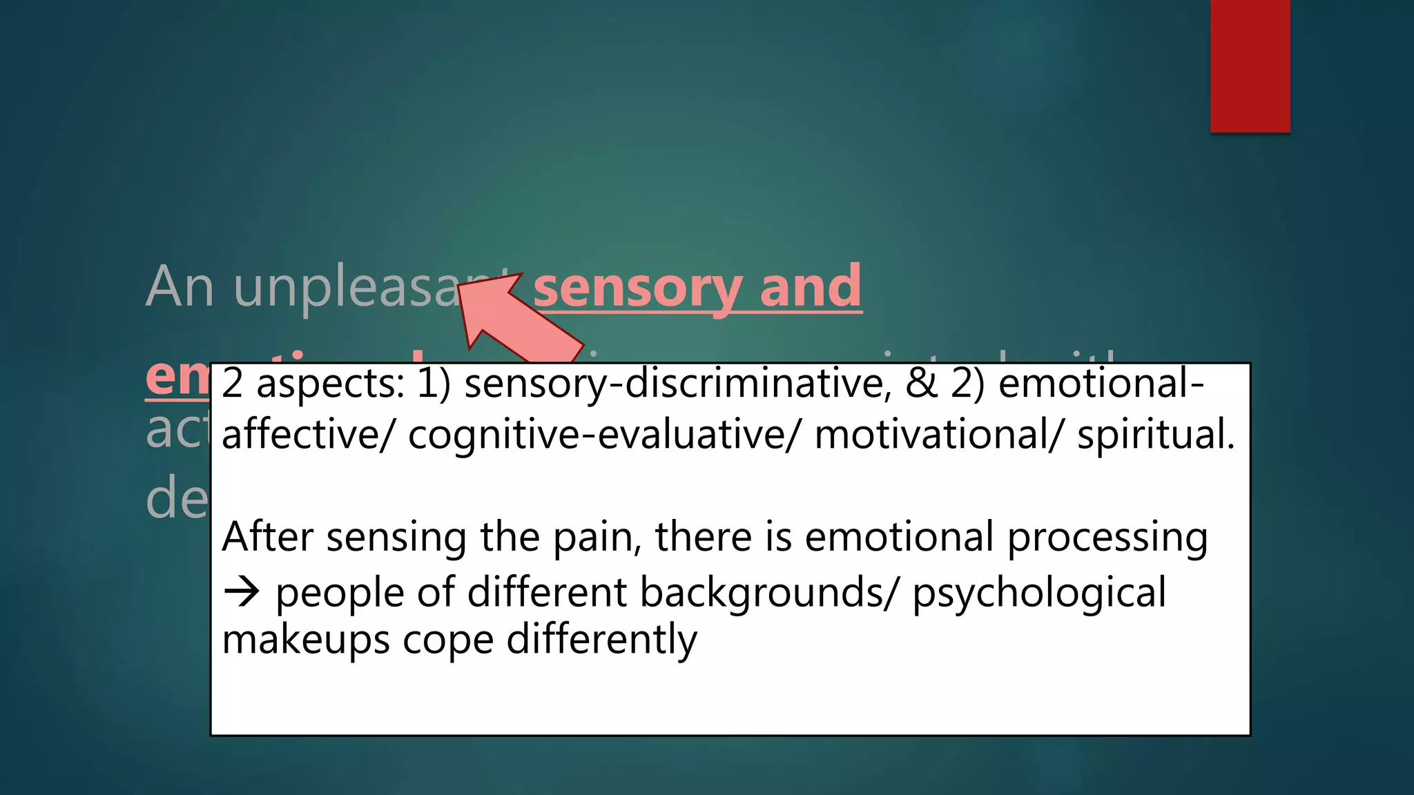 Intro to Acute Pain- Definition of Pain | PPTX