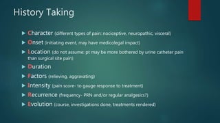 Intro to Acute Pain- Pain Assessment | PPTX