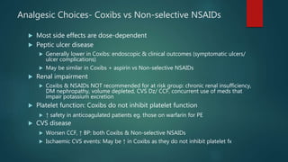 Intro to Acute Pain- Analgesia Choices | PPTX