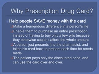 Introduction To America's Drug Card | PPTX