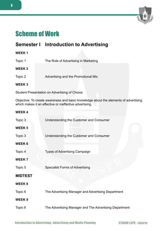 Introduction To Advertising & Advertising and Media Planning I | PDF