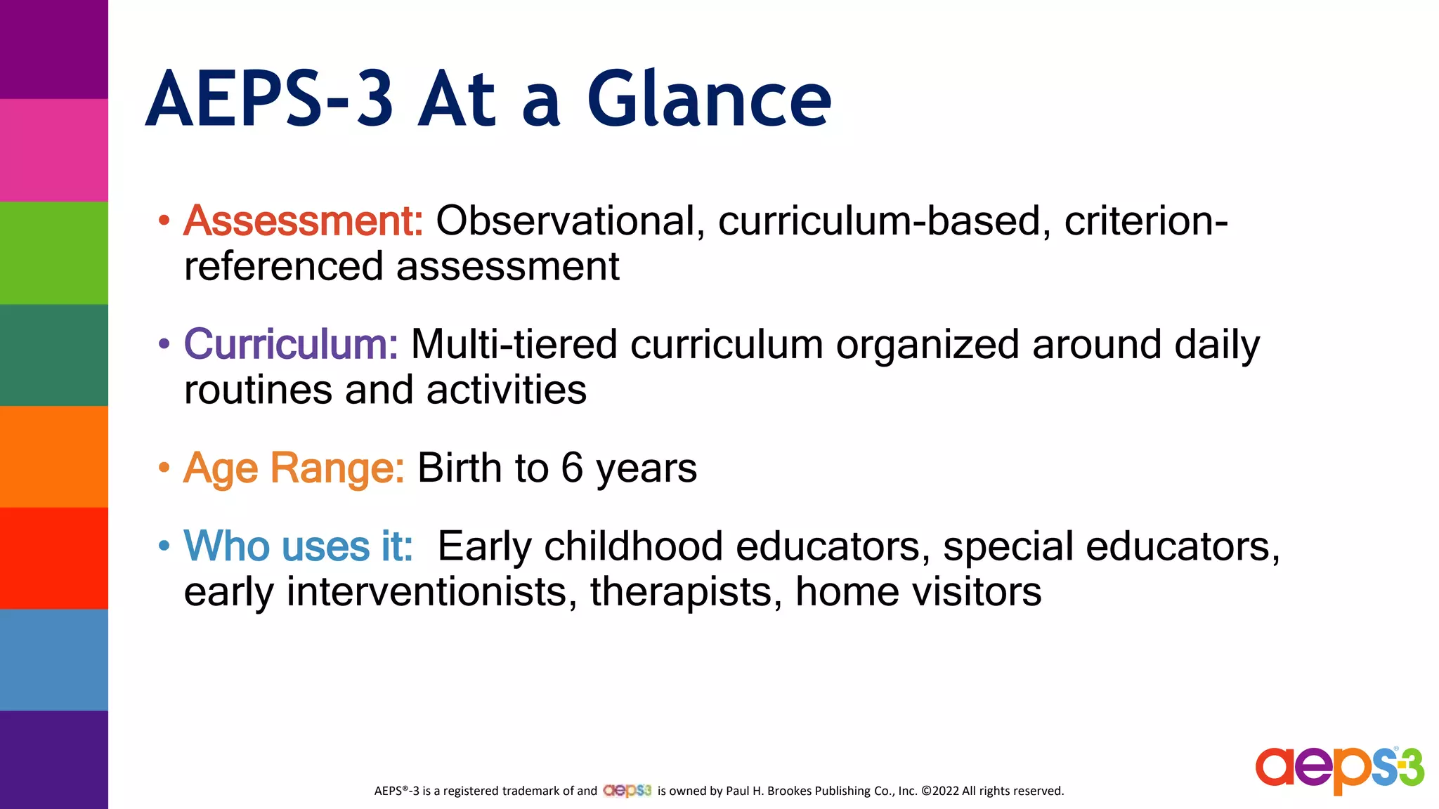 Introduction to Assessment, Evaluation, and Programming System for ...
