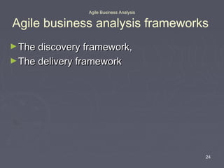 Intro to agile business analysis | PPT | Operating Systems | Computer ...