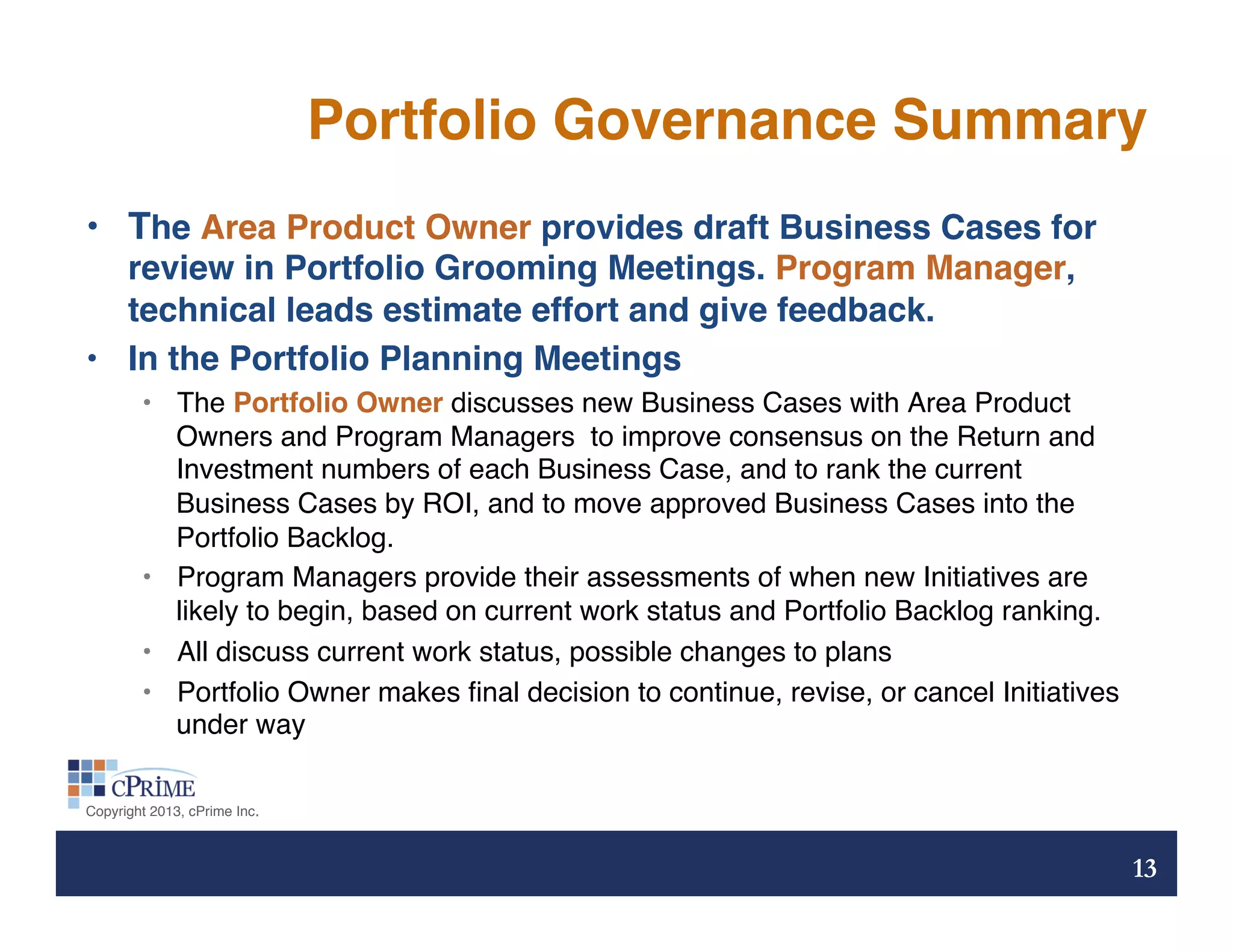 Intro to agile portfolio governance v6 | PPT