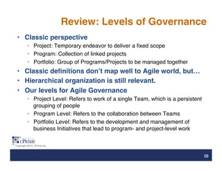Intro to agile portfolio governance v6 | PDF