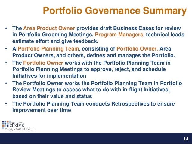 Intro to Agile Portfolio Governance Presentation