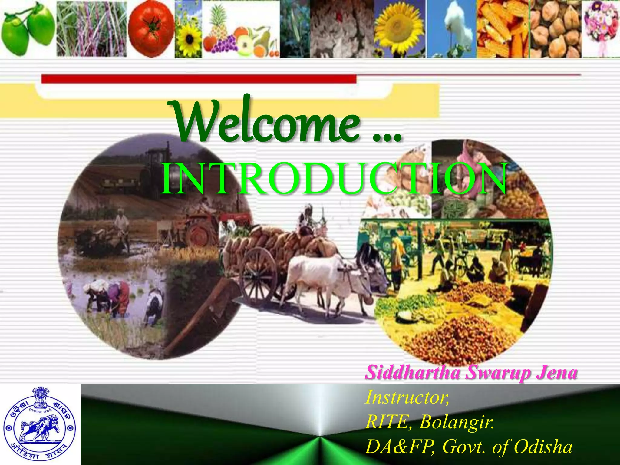 Introduction to Agriculture | PPT