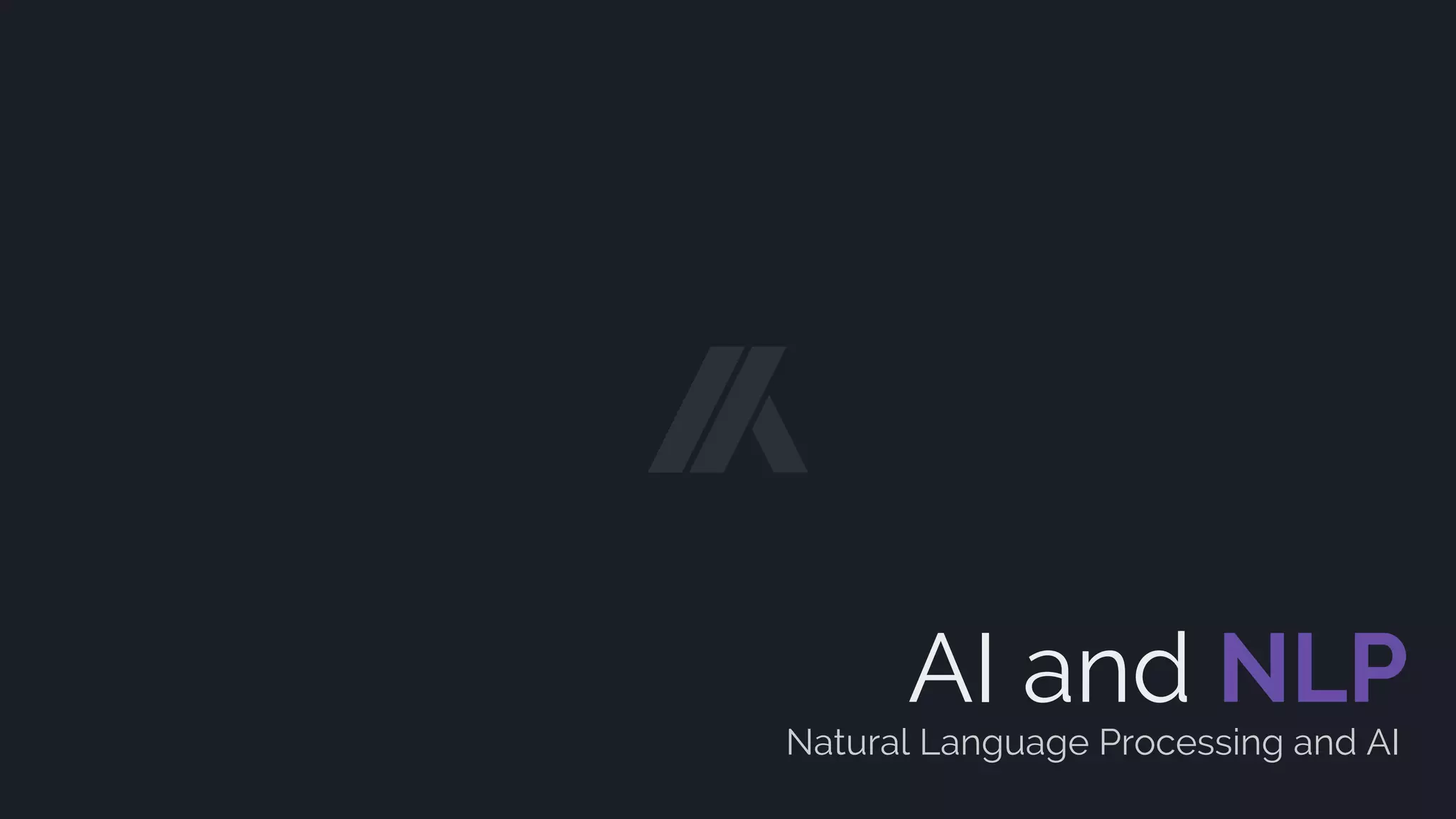 AI and Natural Language Processing | PPT