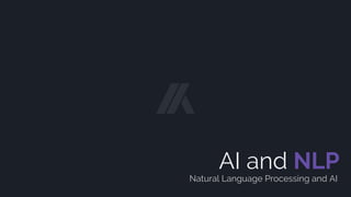 AI and Natural Language Processing | PPT