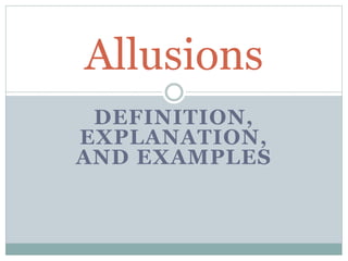 Intro to allusions | PPT