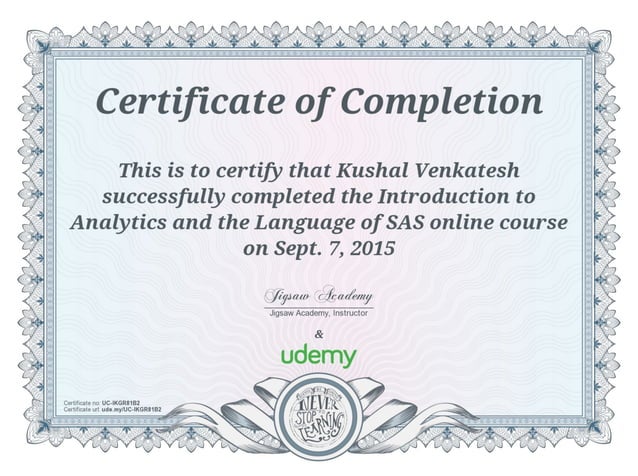 Intro to analytics and the language of sas | PDF