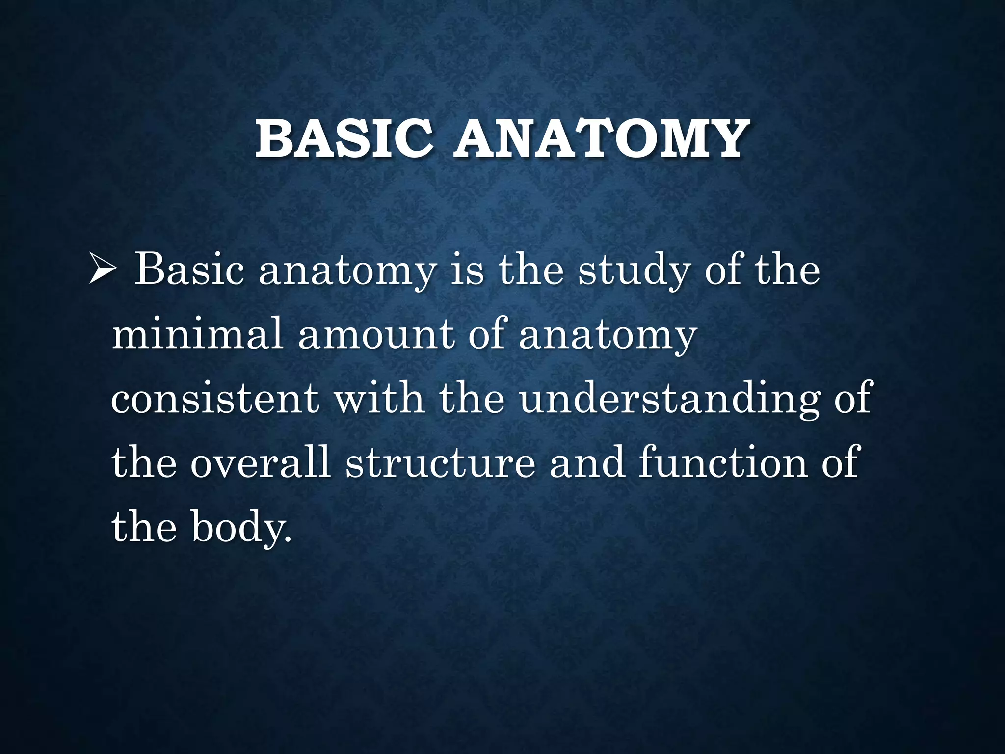 Introduction to Anatomy | PPT