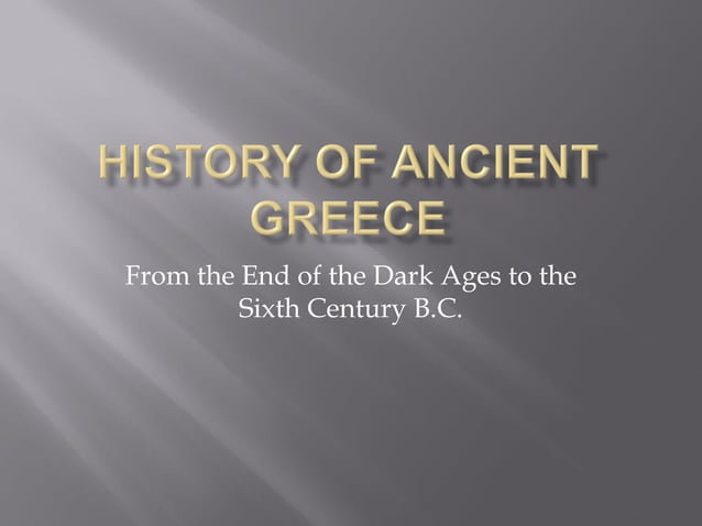 Intro To Ancient Greece Part 2 | PPT