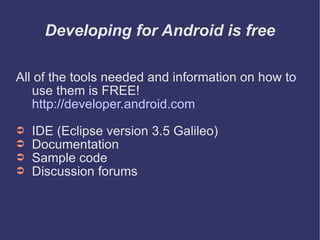 Getting Started with Android | PPT