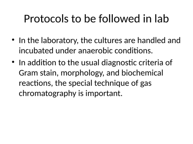 Introduction to anaerobic bacteria clinical bacteriology | PPTX | Infectious Diseases | Diseases ...