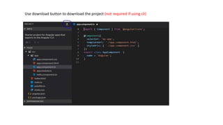 Introduction to angular | Concepts and Environment setup | PPTX