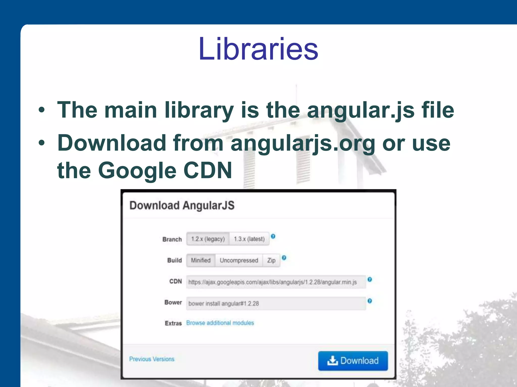 Introduction to AngularJS | PPTX | Web Development | Internet