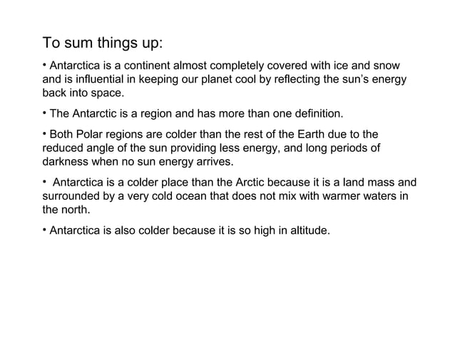 Intro to Antarctica | PPT