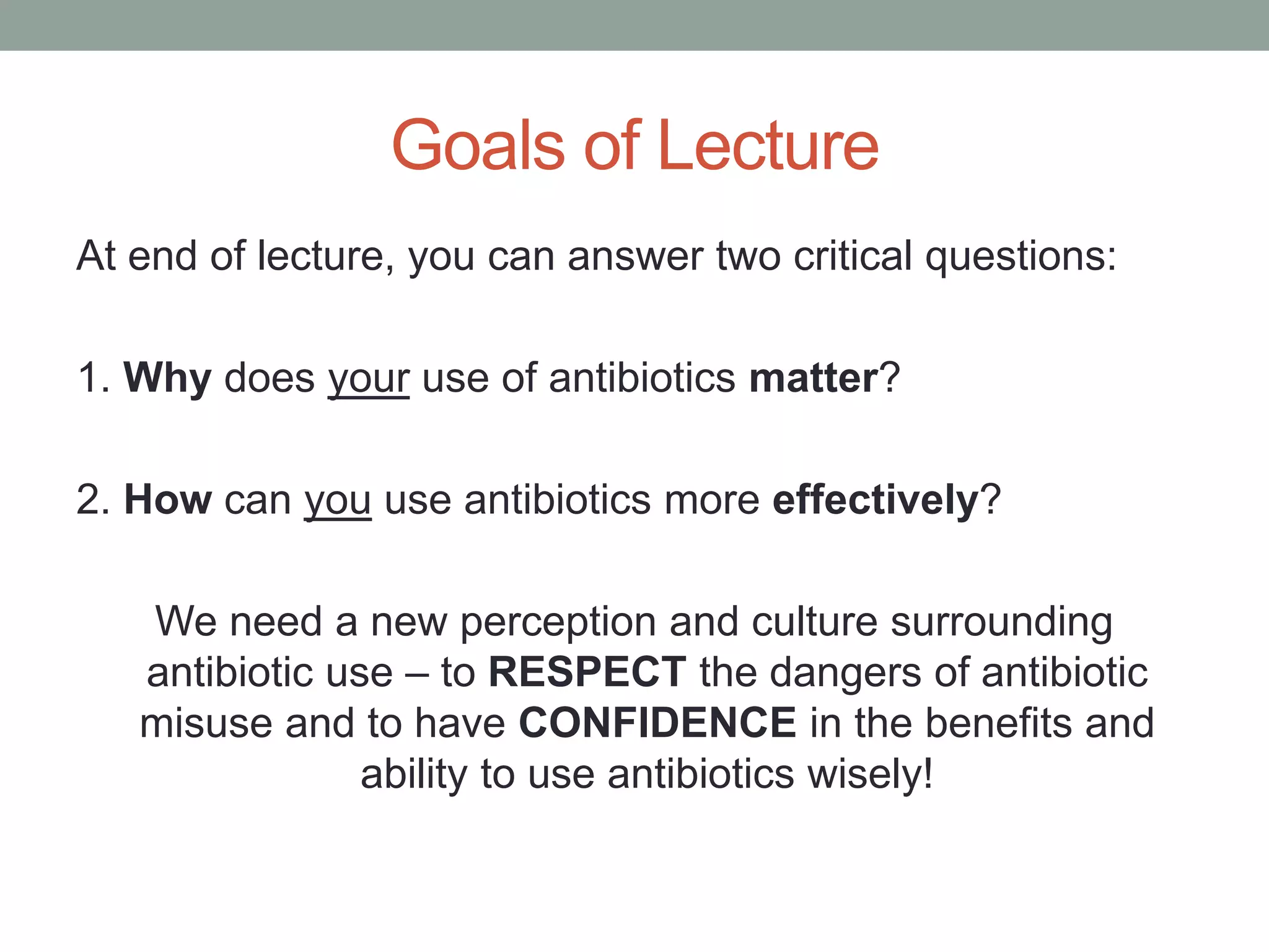 Introduction to antibiotics // basic principles | PPTX