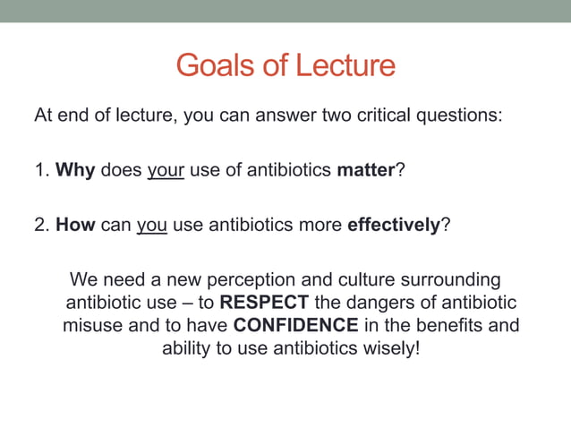 Introduction to antibiotics // basic principles | PPTX