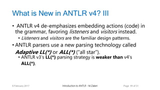 An Introduction to ANTLR | PPTX