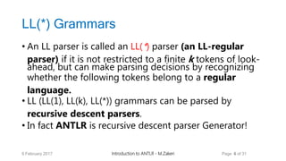 An Introduction to ANTLR | PPTX