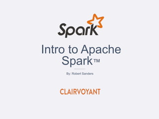 Intro to Apache Spark | PPTX