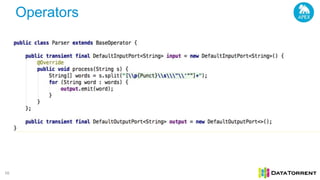 Intro to Apache Apex (next gen Hadoop) & comparison to Spark Streaming ...