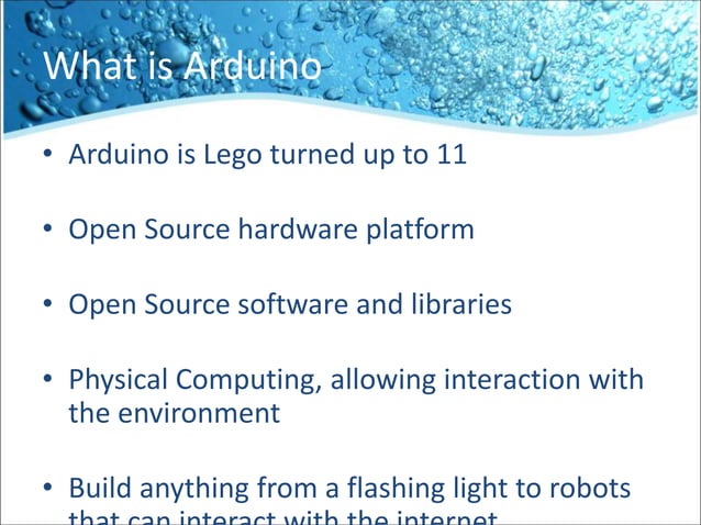 Introduction to Arduino | PPT
