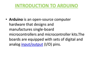 Introduction to Arduino | PPT