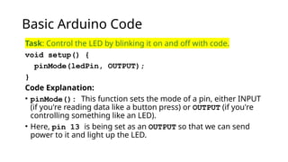 Introduction to Arduino focuses on how arduino can be learned easily | PPT