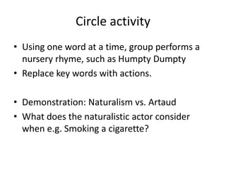 Intro to Artaud + Artaud workshop | PPTX