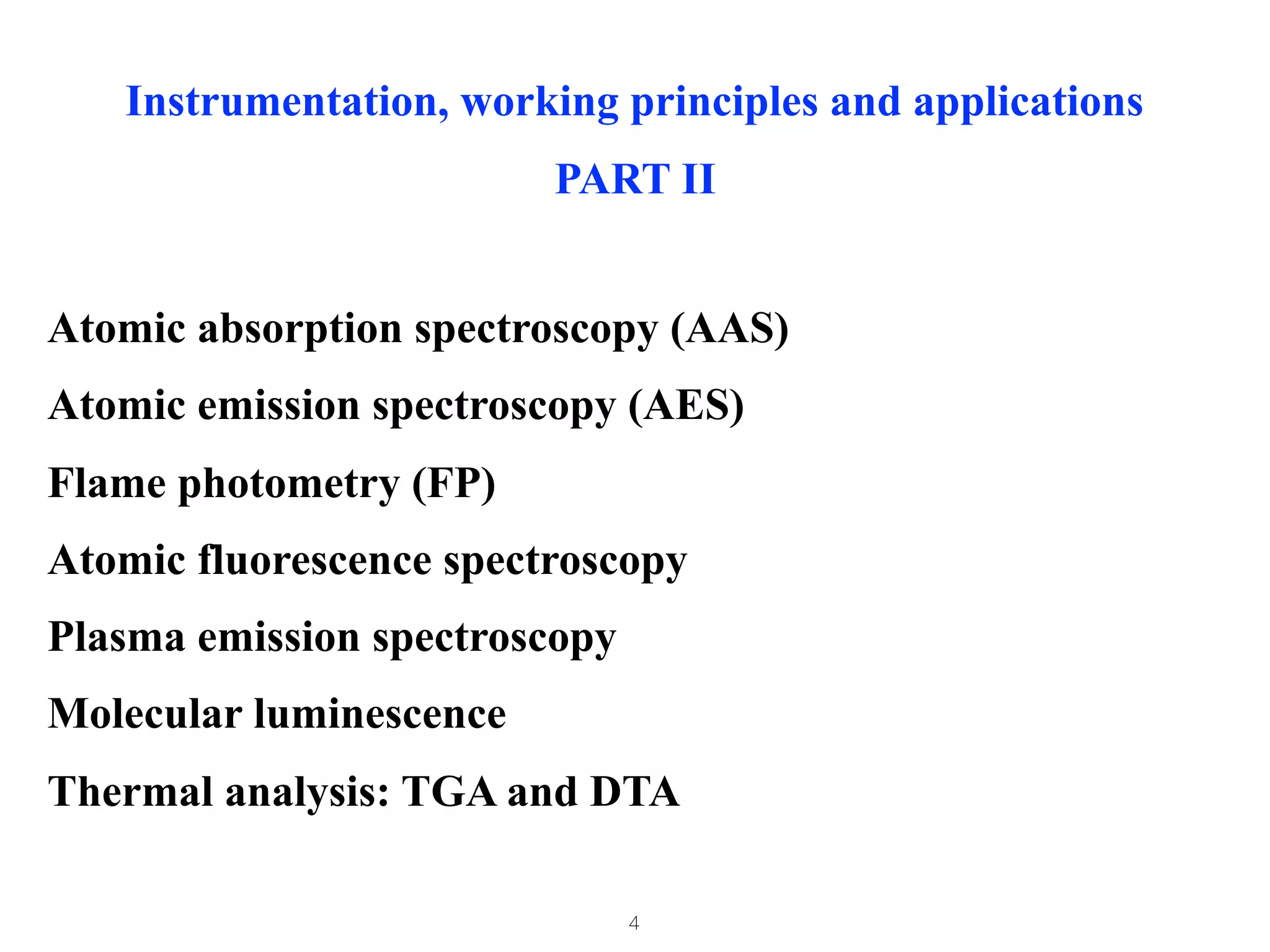 Review of Atomic Spectroscopy / Analytical Instrumentation | PDF
