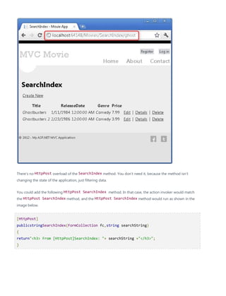 Intro to asp.net mvc 4 with visual studio | PDF
