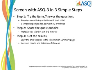 An Introduction to ASQ-3 | PPTX