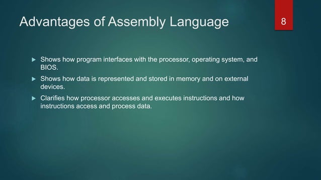 Intro to assembly language