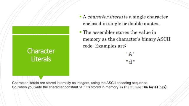 intro to assembly language.pptx | Operating Systems | Computer Software and Applications
