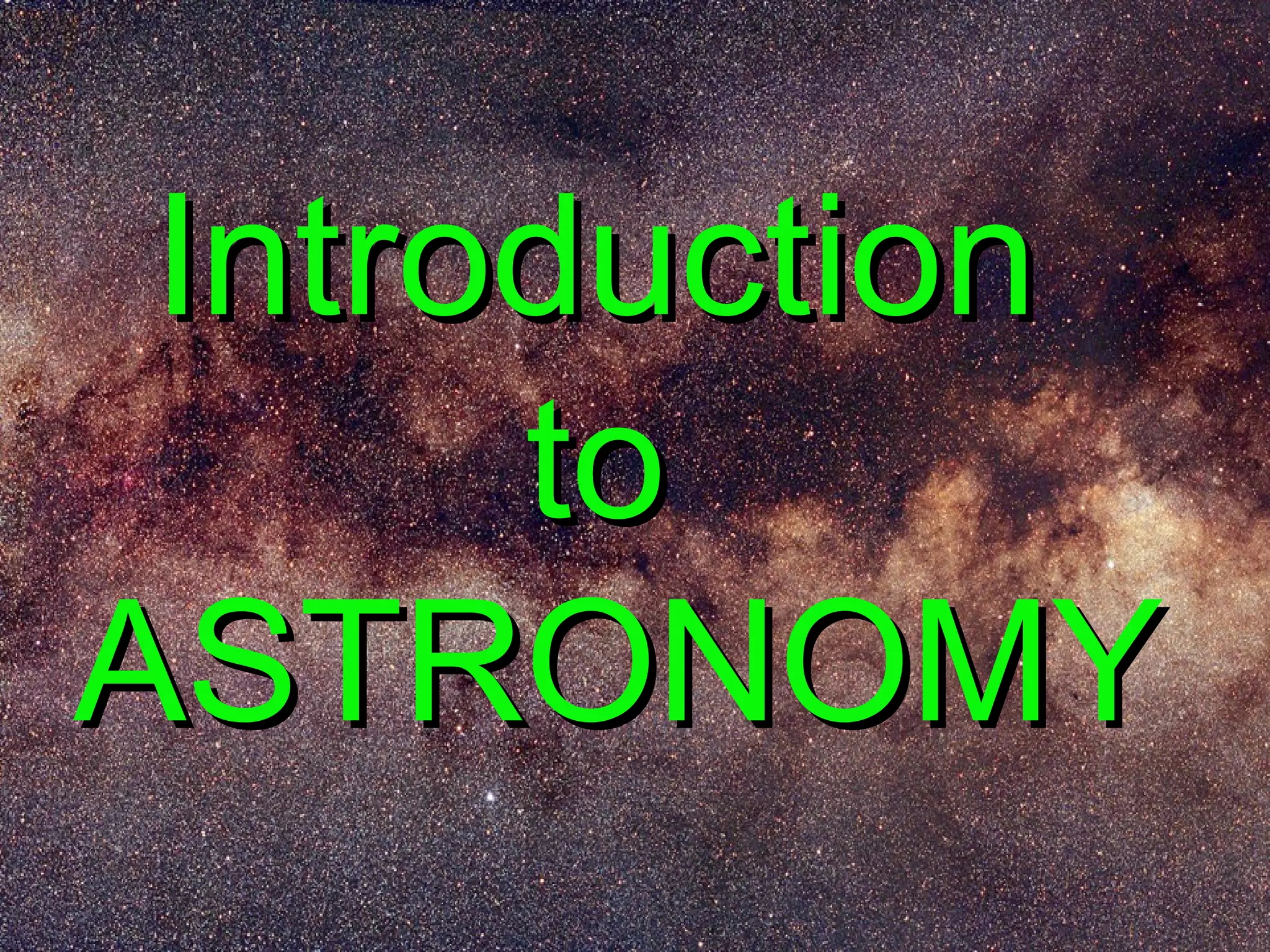 Intro to Astronomy | PPT