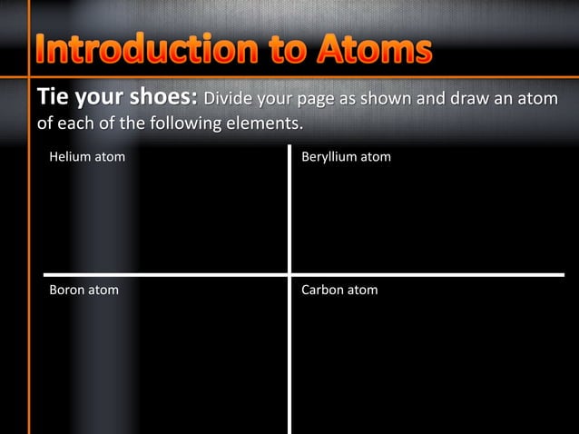 Intro to atoms | PPTX | Chemistry | Science