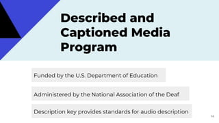 Intro to Audio Description | PPTX